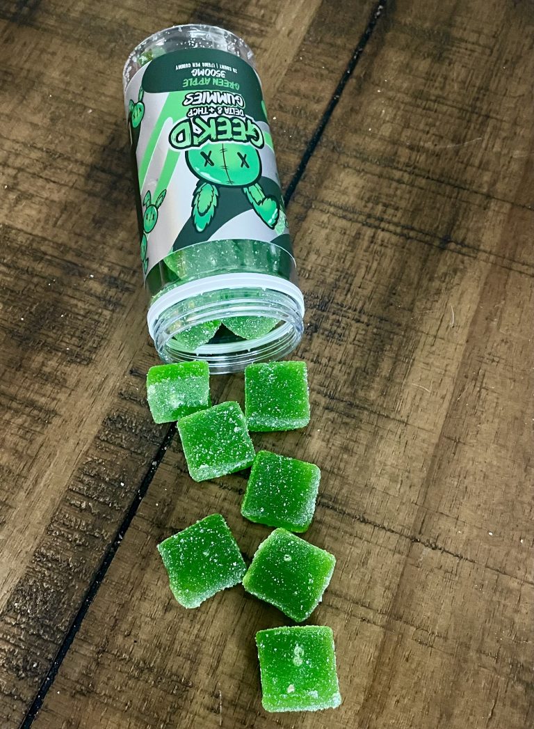 Geek'd Delta 8 + THCP Gummies Review - Slyng
